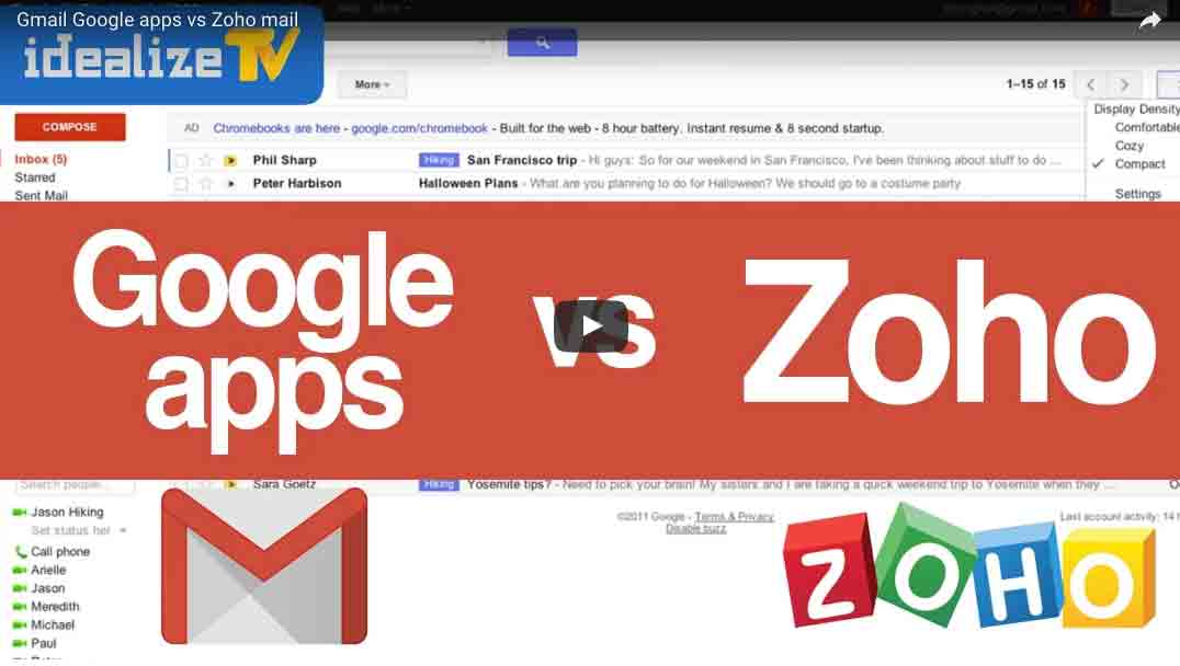 Google apps vs Zoho mail
